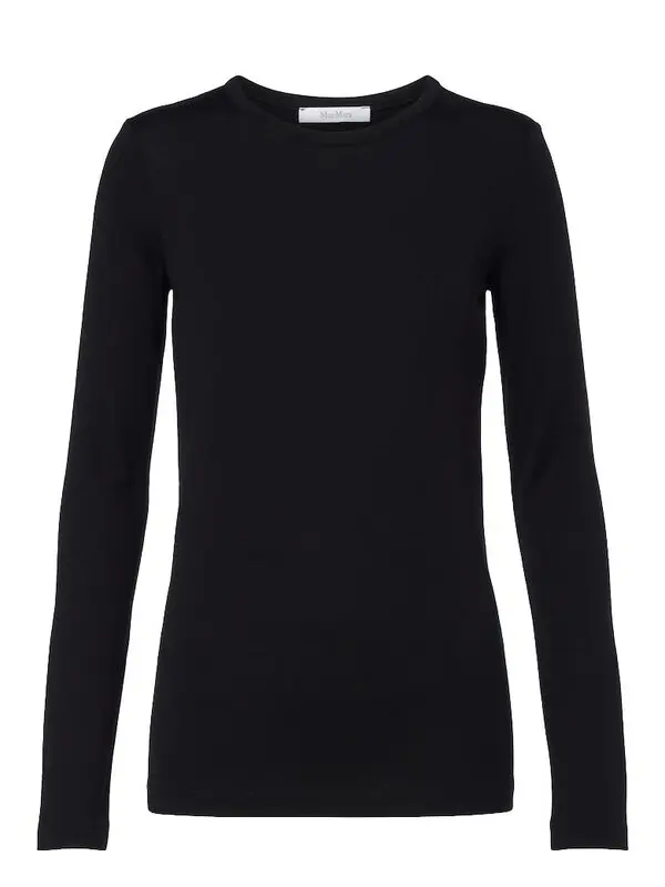 Max Mara Virgin Wool Top - Black