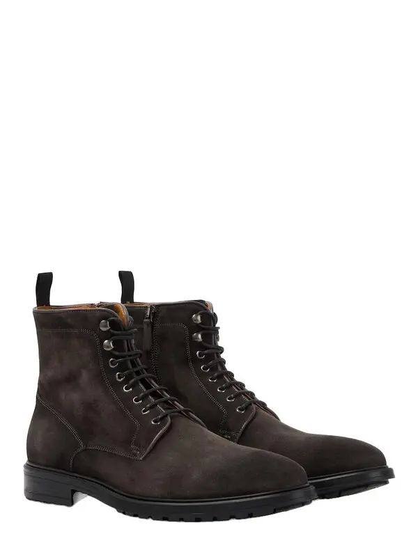 Magnanni Princeton Suede Lace-up Boots - Grey