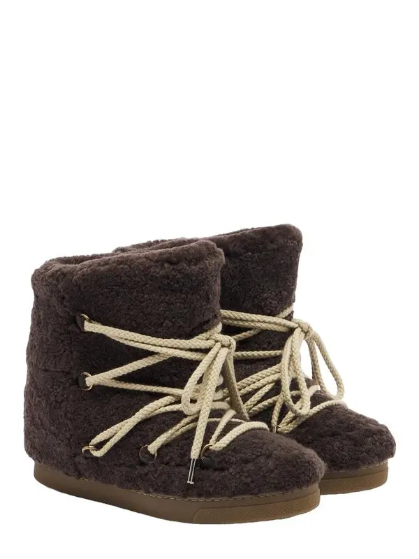 Isabel Marant Étoile Nowles Shearling Snow Boots - Brown