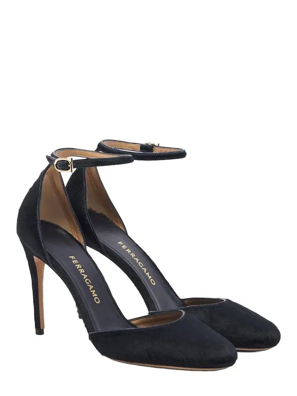 FERRAGAMO Maily Calf Hair Pumps - Blue