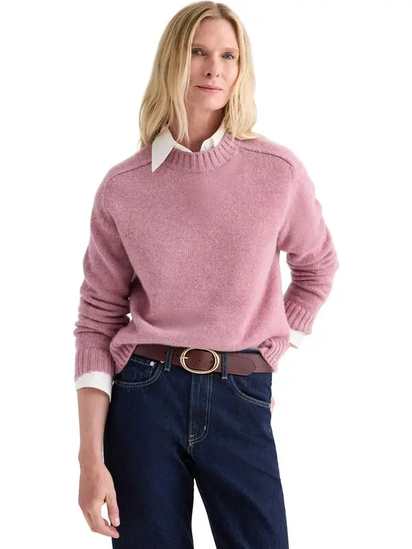 TWP New Jill Crewneck Sweater In Italian Cashmere - Plum