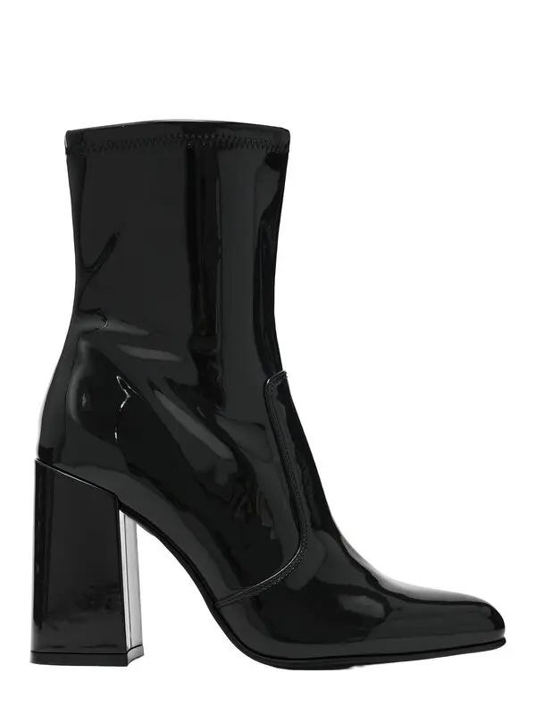 Steve Madden Aubrena Block Heel Booties - Black