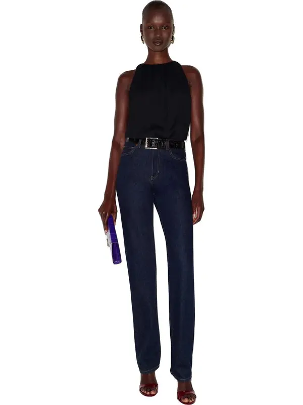 REFORMATION Krista Bodysuit - Black