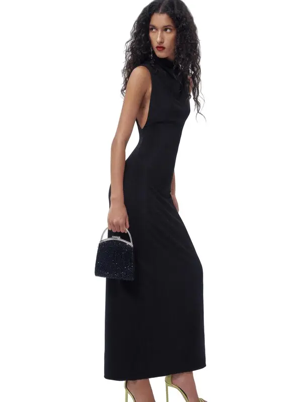 REFORMATION Naya Knit Dress - Black