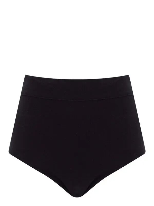 Zeynep Arçay Knit Mini Shorts - Black
