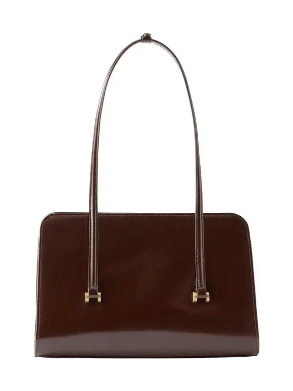 KALLMEYER Magazine Patent-leather Shoulder Bag - Brown