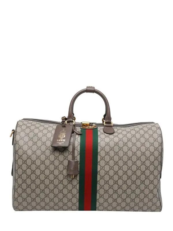 Gucci Large Savoy Duffle Bag - Gray