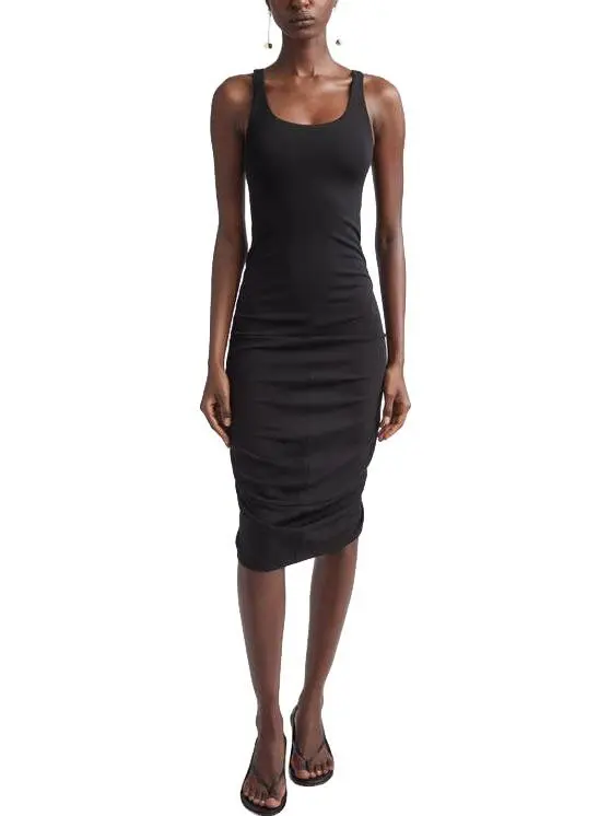 Jacquemus Regata Scoop Neck Midi Dress - Black