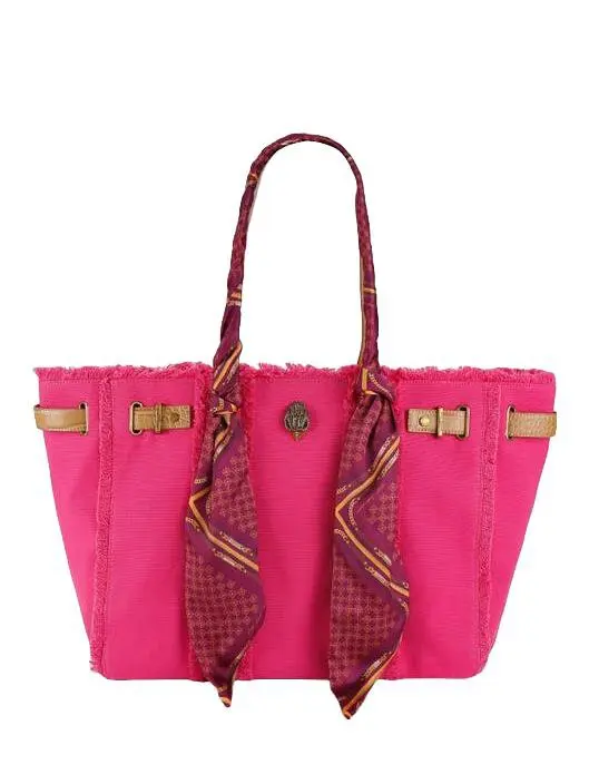 Kurt Geiger Sloane Shopper Scarf Tote - Fuchsia