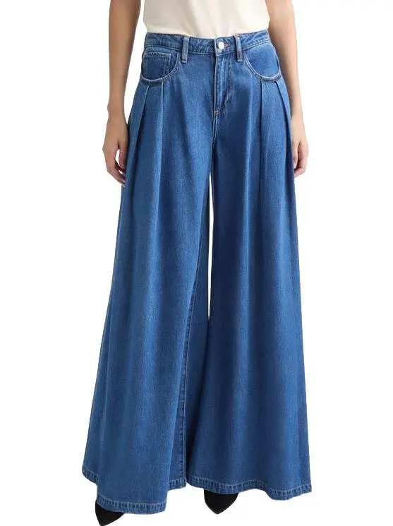 L'Agence Chayse High Waist Super Wide Leg Jeans - Towson