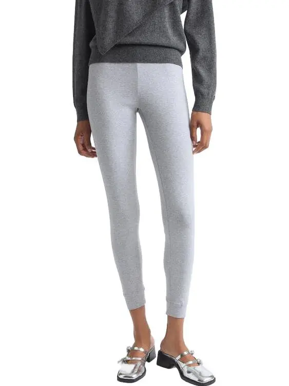 Sandy Liang Long Jane Stretch Jersey Leggings - Grey