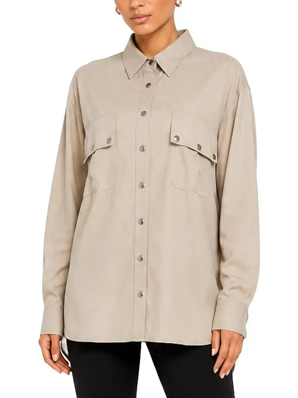 DAI MODA Cargo Tunic - Beige