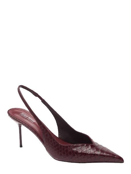Paris Texas Lidia Slingback Pump - Burgundy