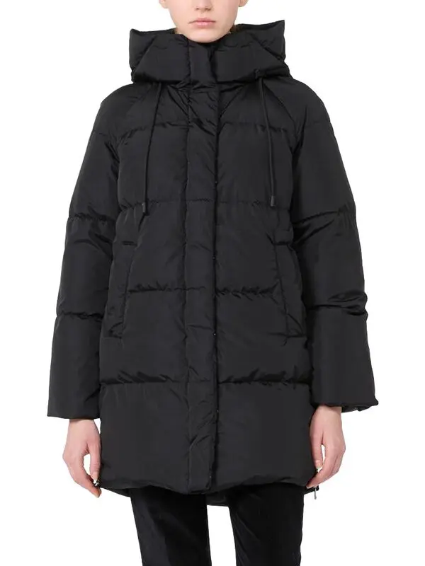 Max Mara Newbembo Quilted Down Coat - Black