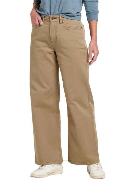 TOAD & CO Tamarack Wide Leg Jean - Khaki