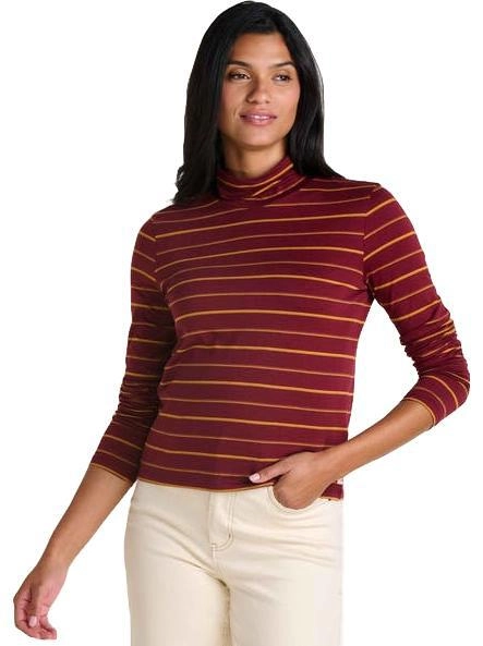 TOAD & CO Rosalie Long Sleeve T-neck - Port Pattern