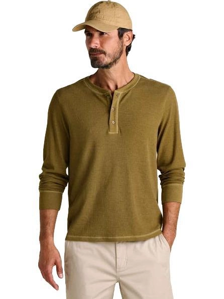 TOAD & CO Framer Long Sleeve Henley - Fir