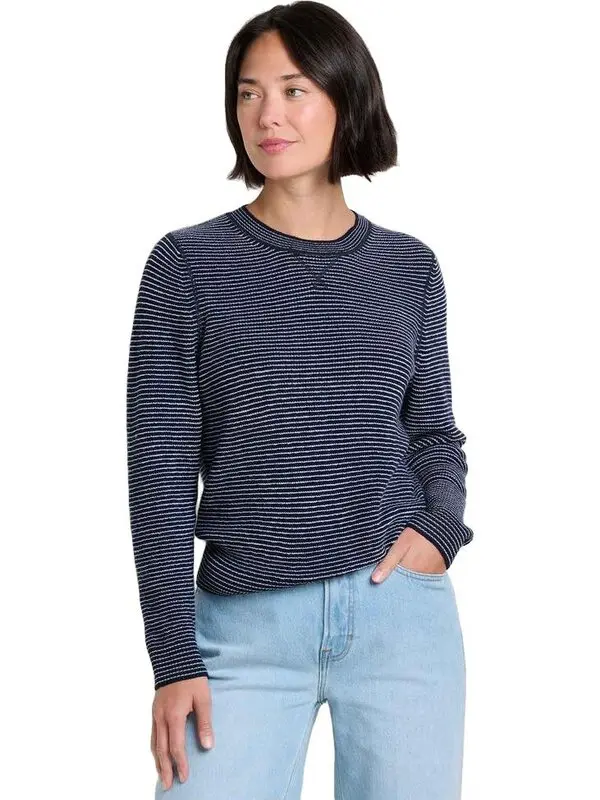 TOAD & CO Peak Merino Crew Sweater - Midnight Pattern