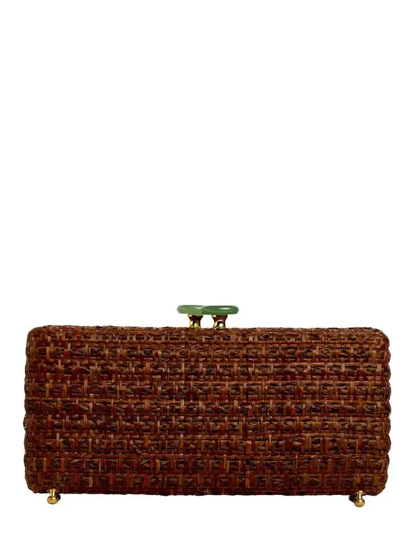 Emm Kuo Akumal Clutch - Brown