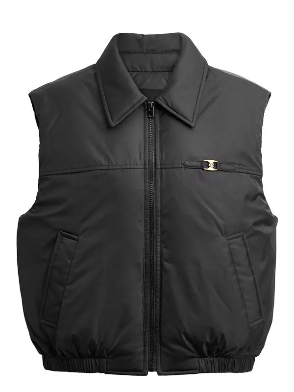 COACH Heritage C Blouson Puffer Vest - Black