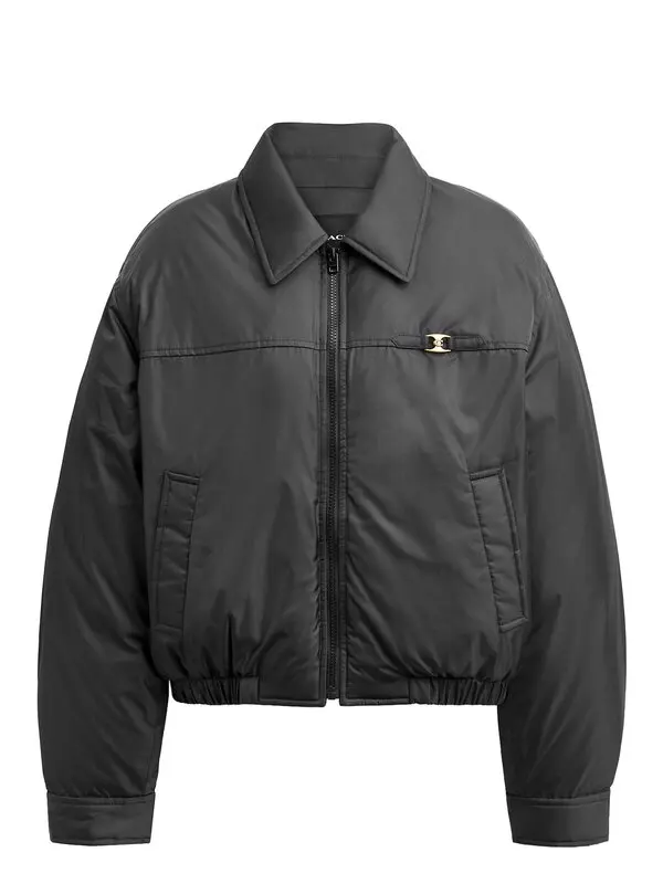 COACH Heritage C Blouson Puffer - Black