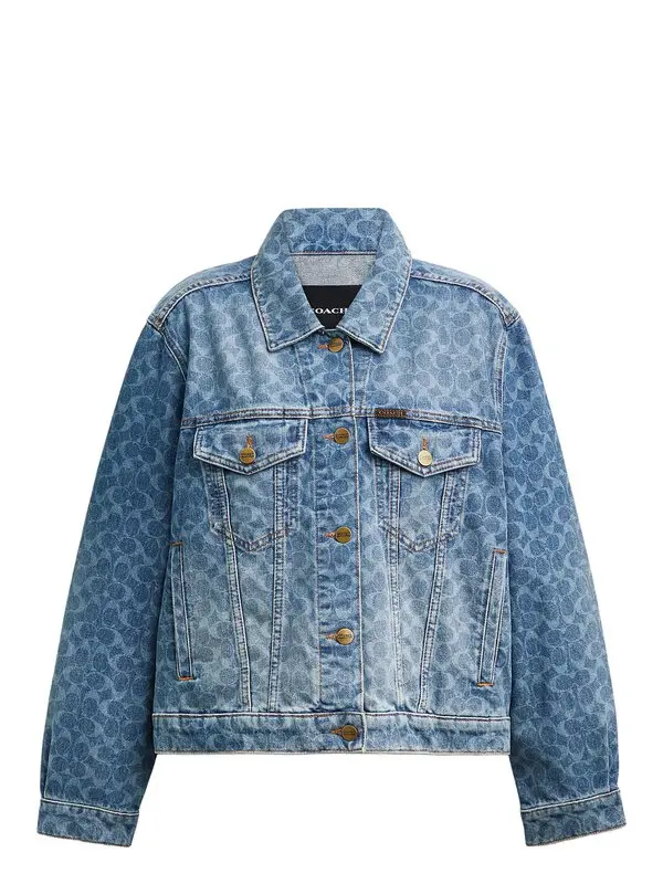 COACH Signature Denim Trucker Jacket - Cold Spring