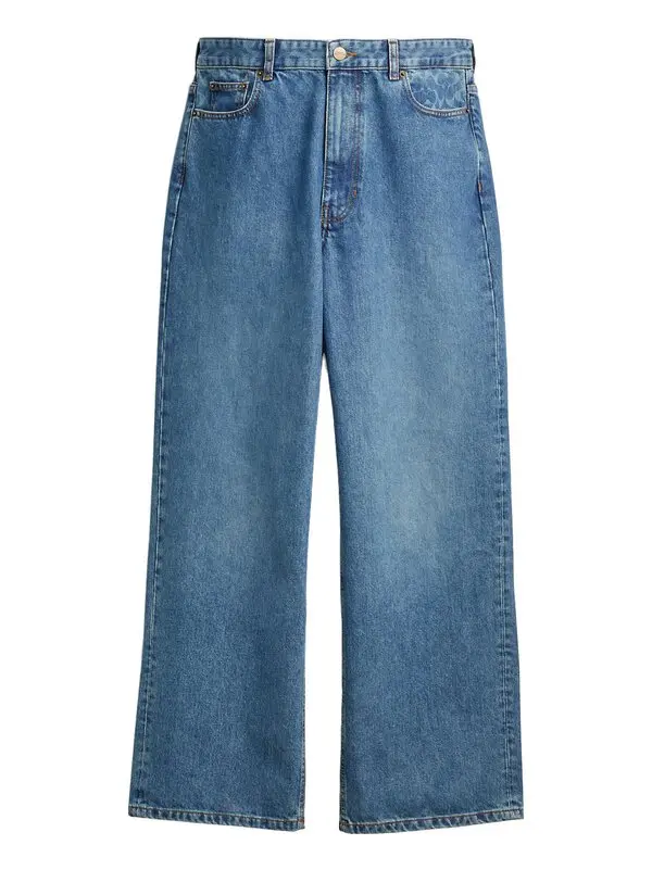 COACH Baggy Denim Jeans - Cold Spring Medium Wash