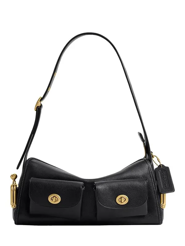COACH Turnlock Haversack Bag 27 - Brass/black