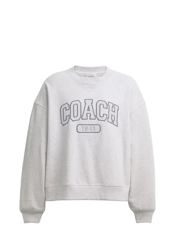 COACH OUTLET Crewneck - Heather Grey
