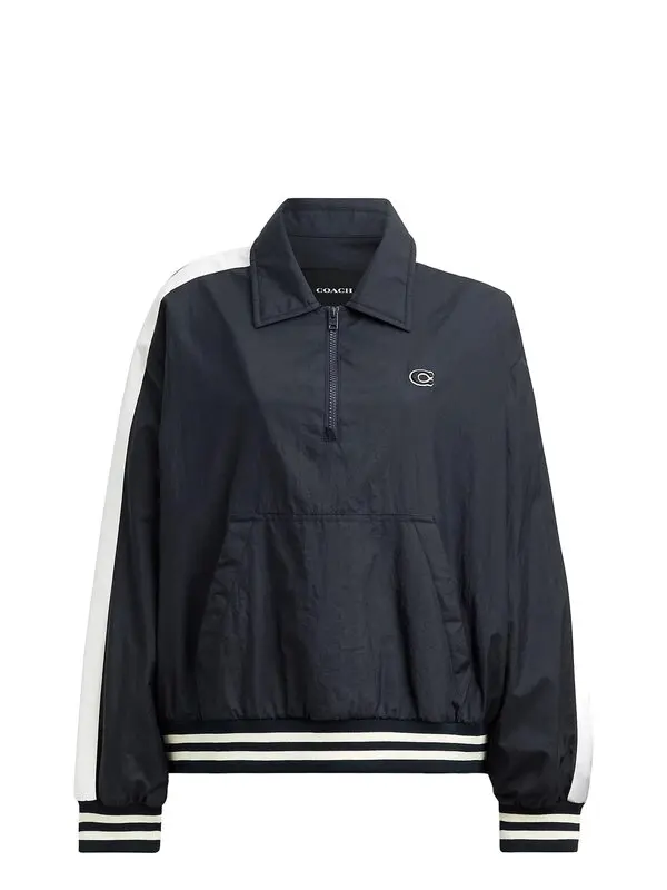 COACH OUTLET Sporty Half Zip Jacket - Midnight Navy