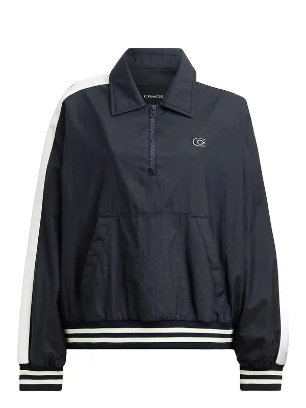 COACH OUTLET Sporty Half Zip Jacket - Midnight Navy