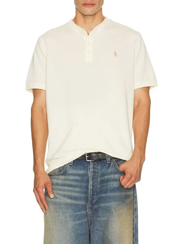 Polo Ralph Lauren Henley T-shirt - Cream
