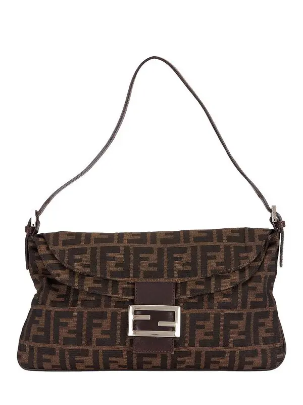 Fendi Zucca Baguette Shoulder Bag - Brown