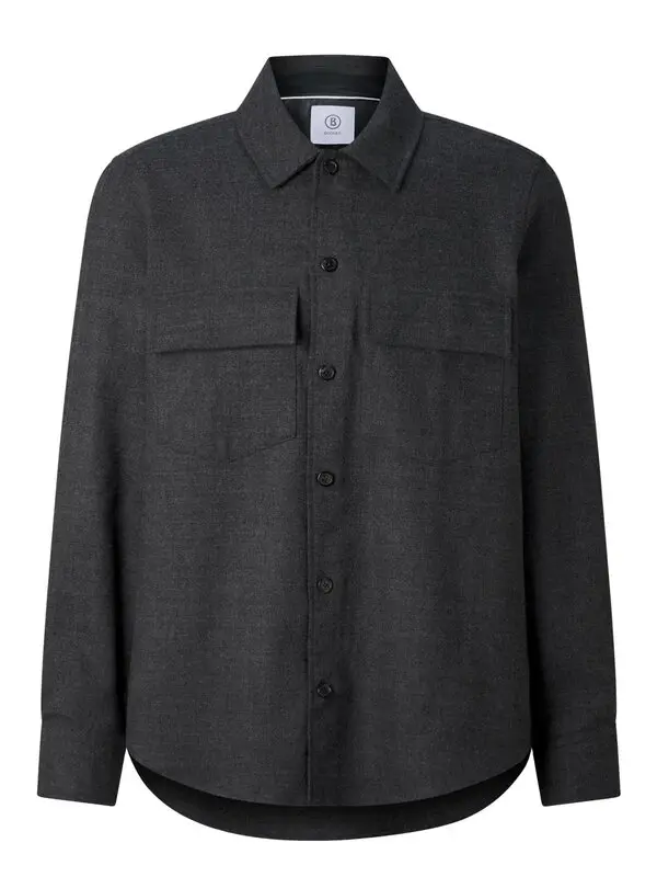 Bogner Heiko Virgin Wool Shirt - Anthracite