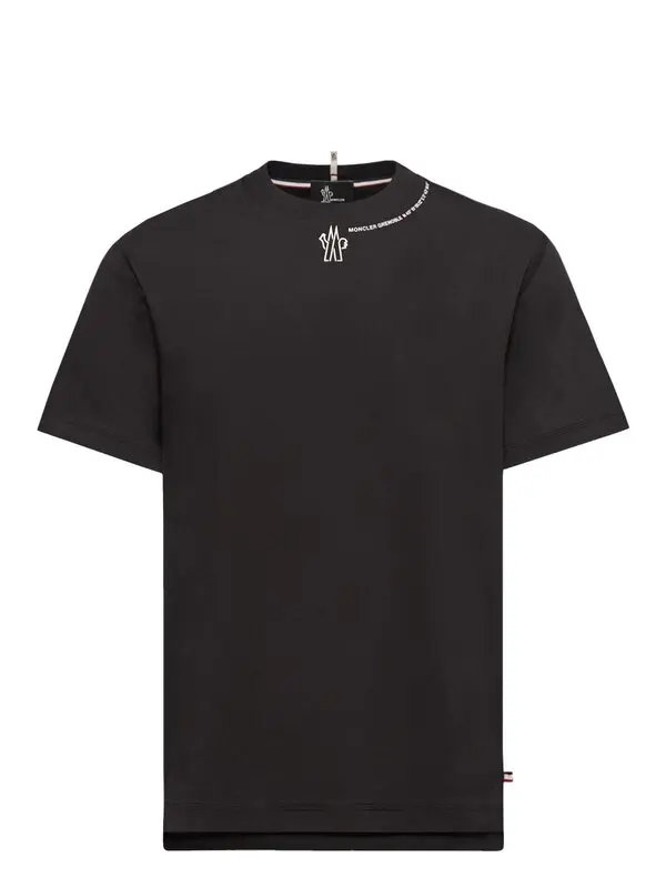 Moncler Coordinates Logo Cotton T-shirt - Black