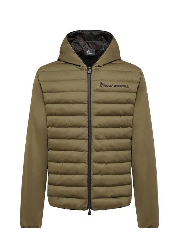 Moncler Padded Zip-up Hoodie - Green