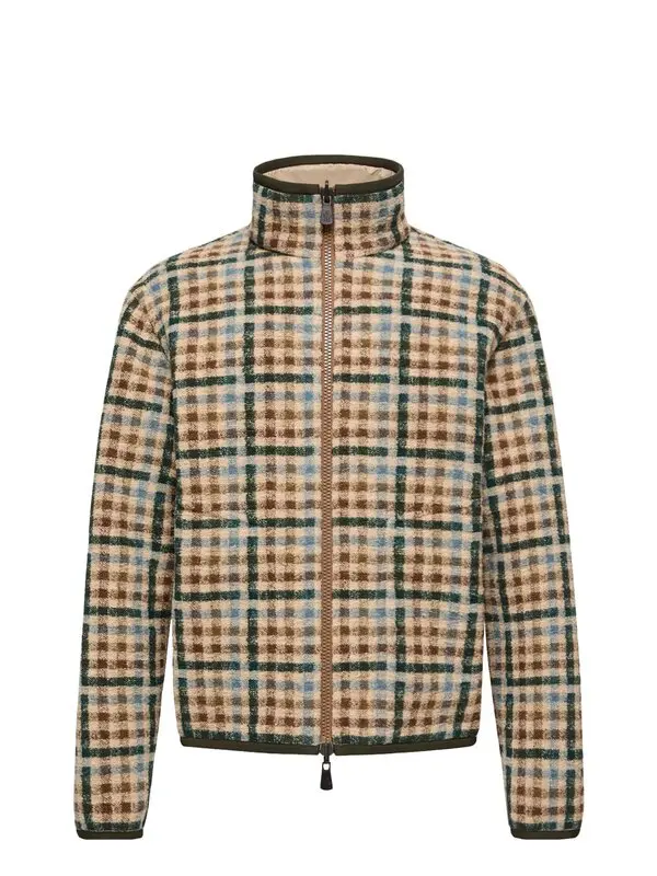 Moncler Reversible Teddy Zip-up Sweatshirt - Beige