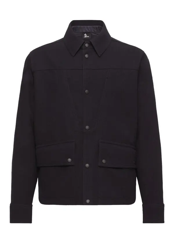 Moncler Interlock Long Sleeve Shirt - Blue