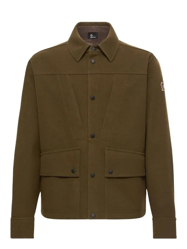 Moncler Interlock Long Sleeve Shirt - Green