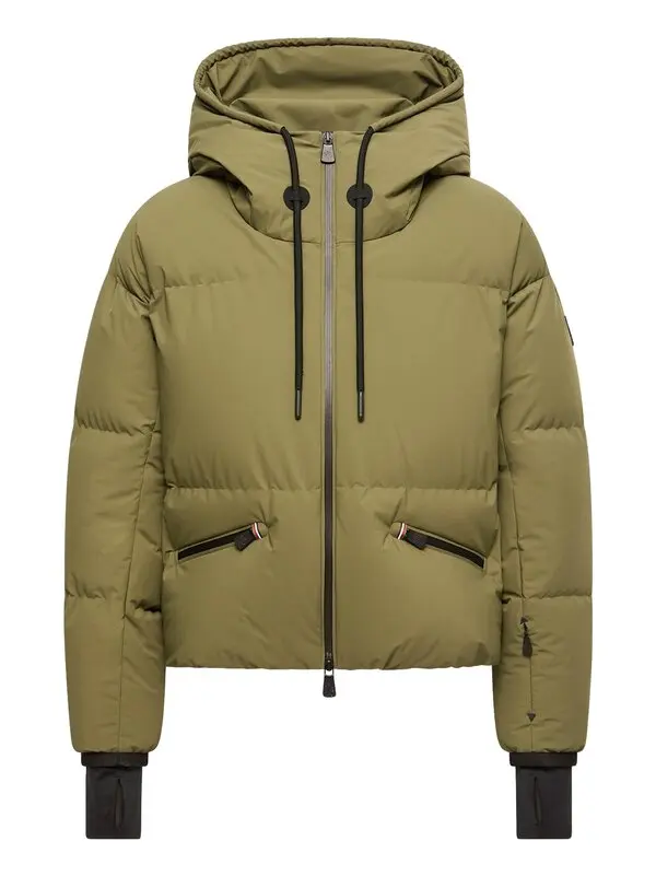 Moncler Allesaz Hooded Insulated Ski Jacket - Green