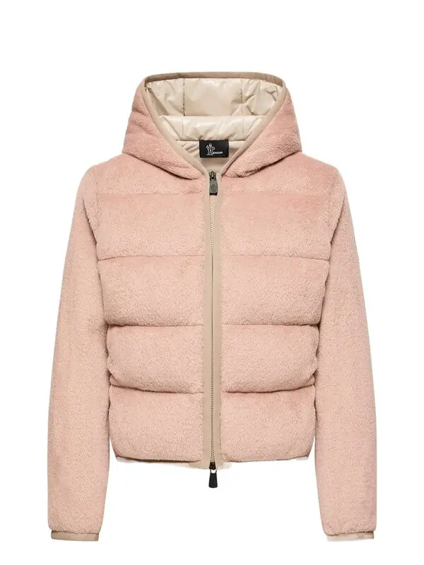 Moncler Polartec® Padded Zip-up Hoodie - Pink