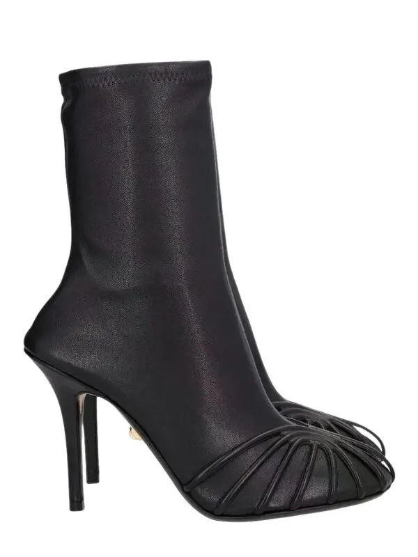 ALEVI MILANO Karen Cage-detail Ankle Boots - Black
