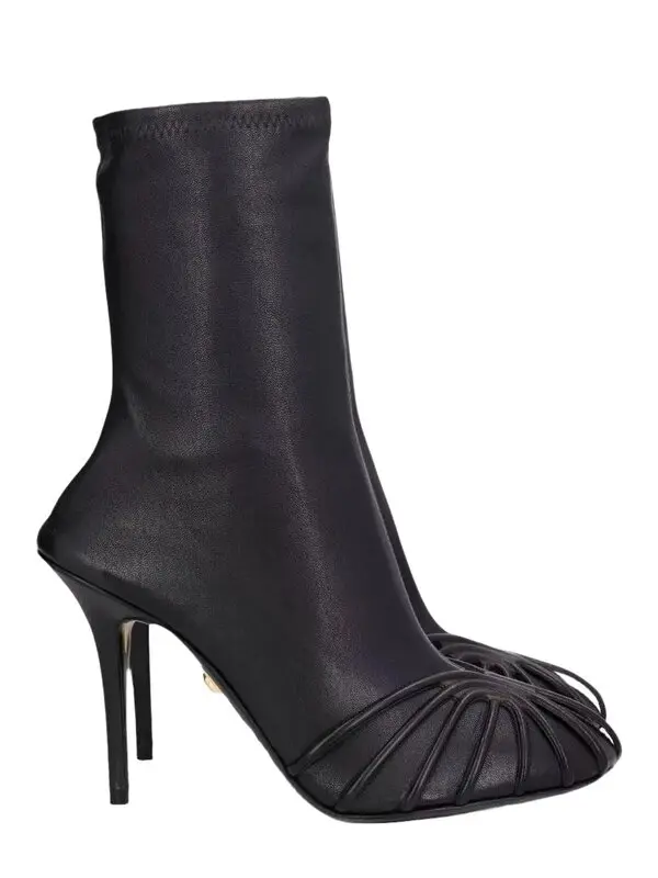 ALEVI MILANO Karen Cage-detail Ankle Boots - Black