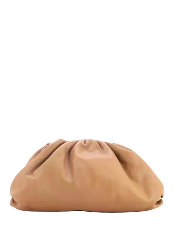 Bottega Veneta The Pouch Leather Teen Clutch Bag - Brown