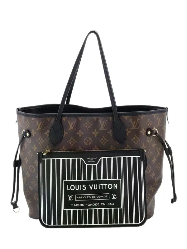 LOUIS VUITTON Neverfull Inside Out Monogram Canvas And Leather Mm Tote Bag - Black