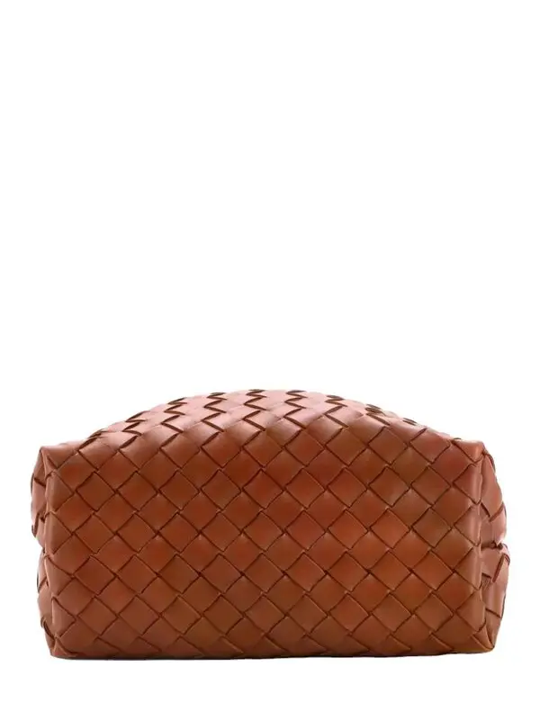 Bottega Veneta Andiamo Top Handle Bag Intrecciato Nappa Small Satchel - Brown