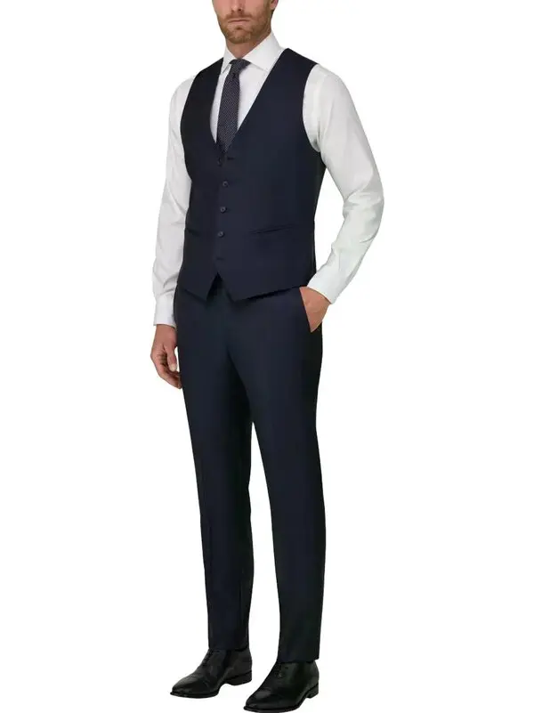 Boggi Milano Welt-pocket Waistcoat - Blue