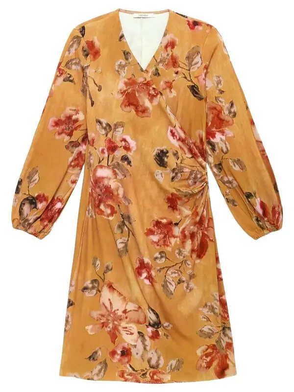 Malìparmi Floral-print Dress - Yellow