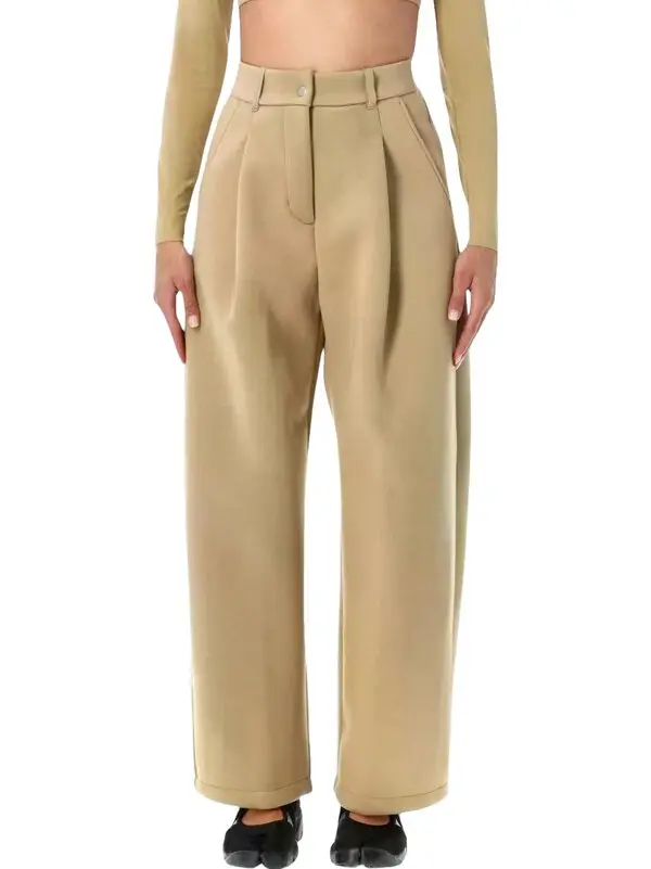 Nike Pleated Wide-leg Trousers - Neutrals