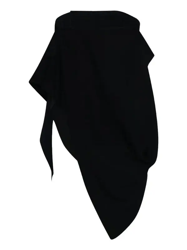 CFCL Ac Milan Asymmetric Strapless Top - Black